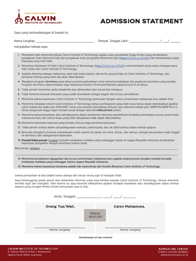 ADS22 - ADS - STATEMENT (Calvin) | PDF