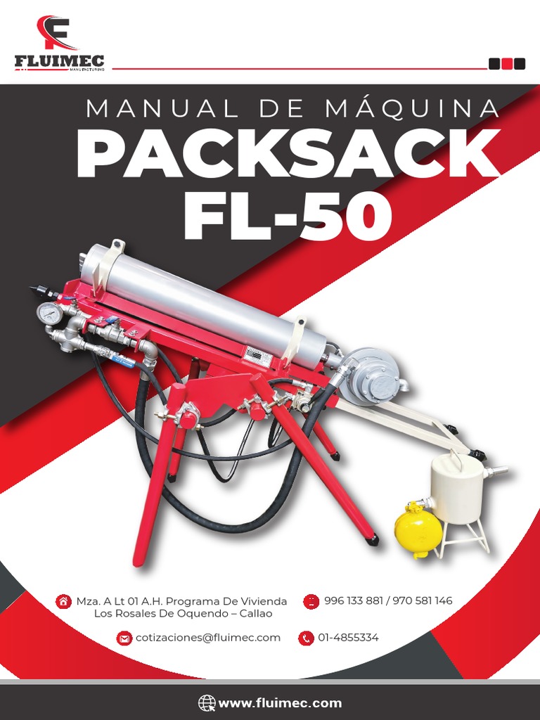Pack Sack Owner Manual & Spare Parts | PDF | Perforar | Engranaje