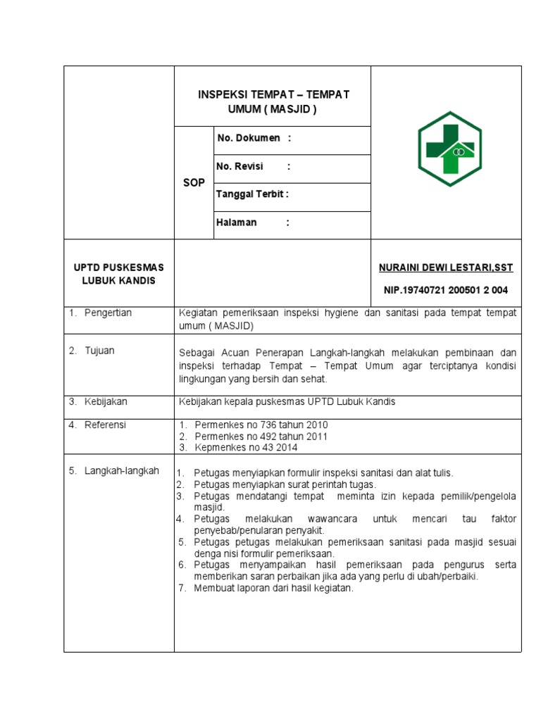 Sop Ikl Masjid | PDF