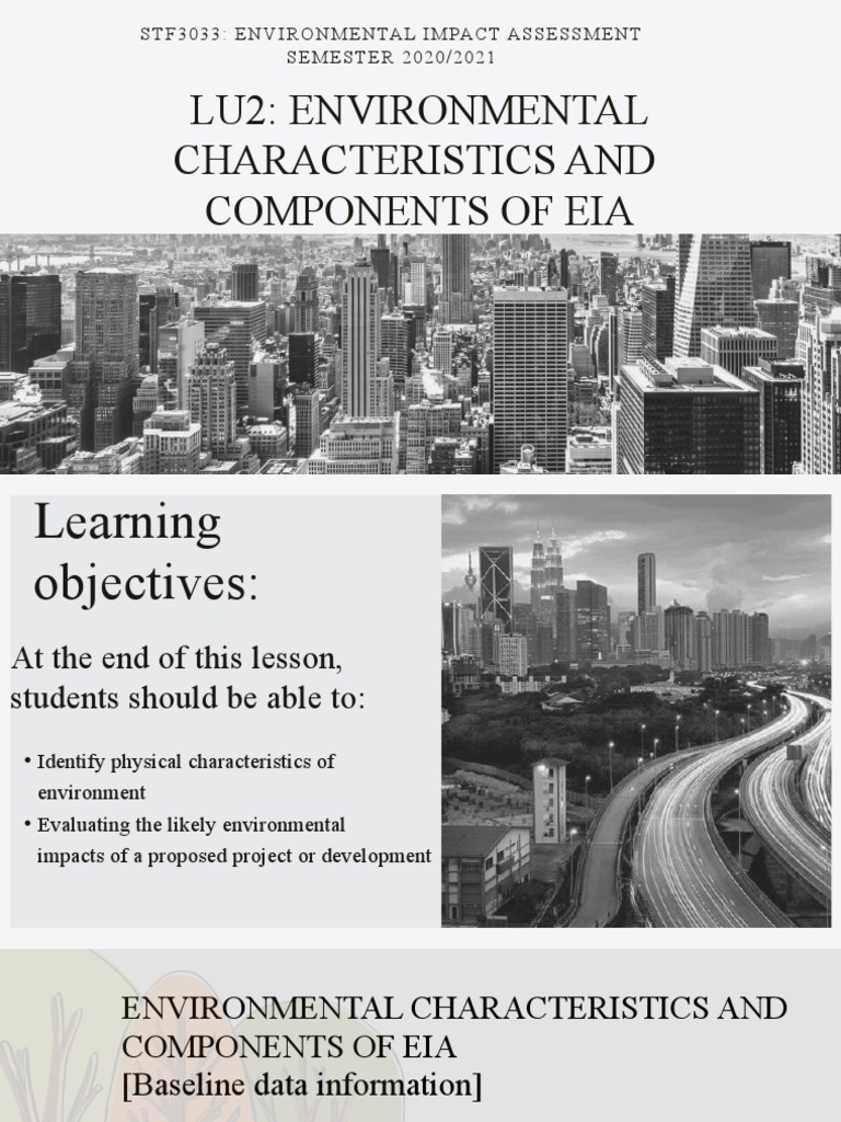 Lu2 - Physical Environmental Characteristics and Components 2021 | PDF ...