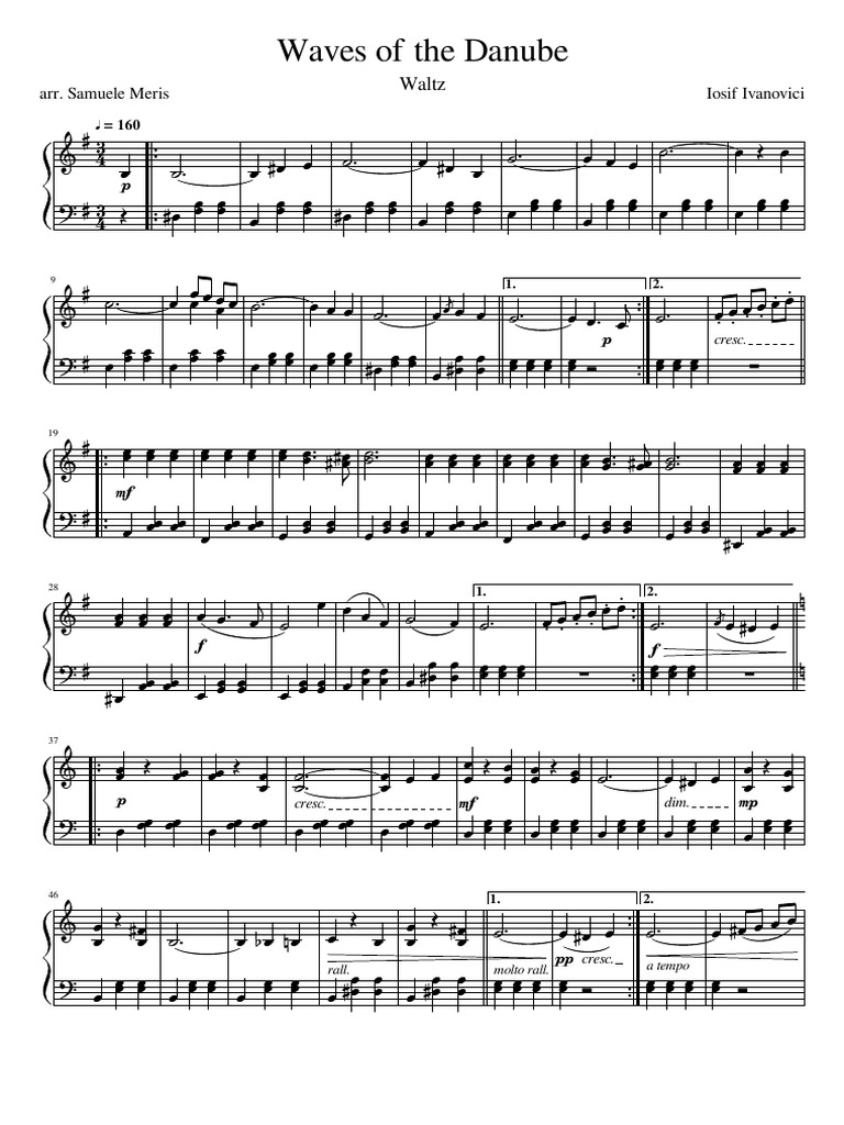 Waves of The Danube: Waltz | PDF | Musical Forms