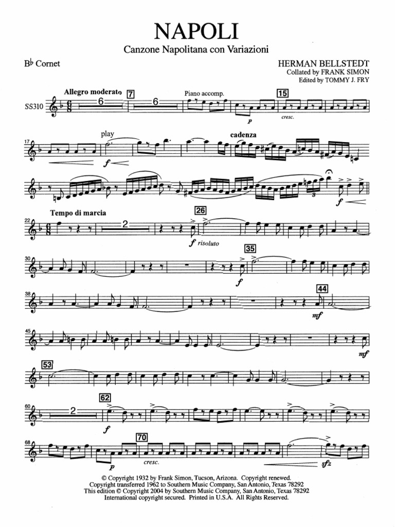 Napoli Trumpet | PDF