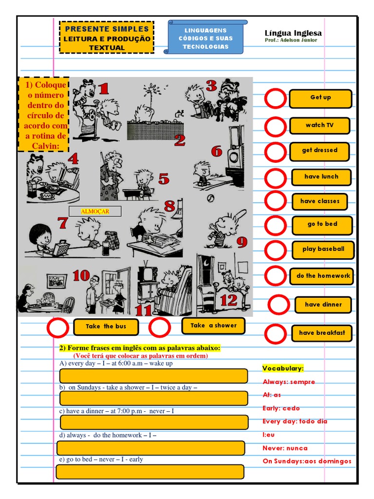 Atividades de Simple Present para 5º a 7º ano | PDF | Cães