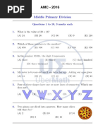 Seamo Past Paper A 2019 | PDF