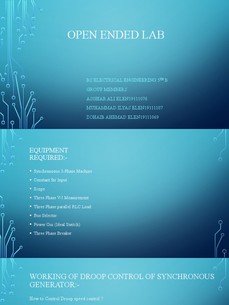 Open Ended Lab 75 | PDF | Electric Generator | Electromagnetic Induction