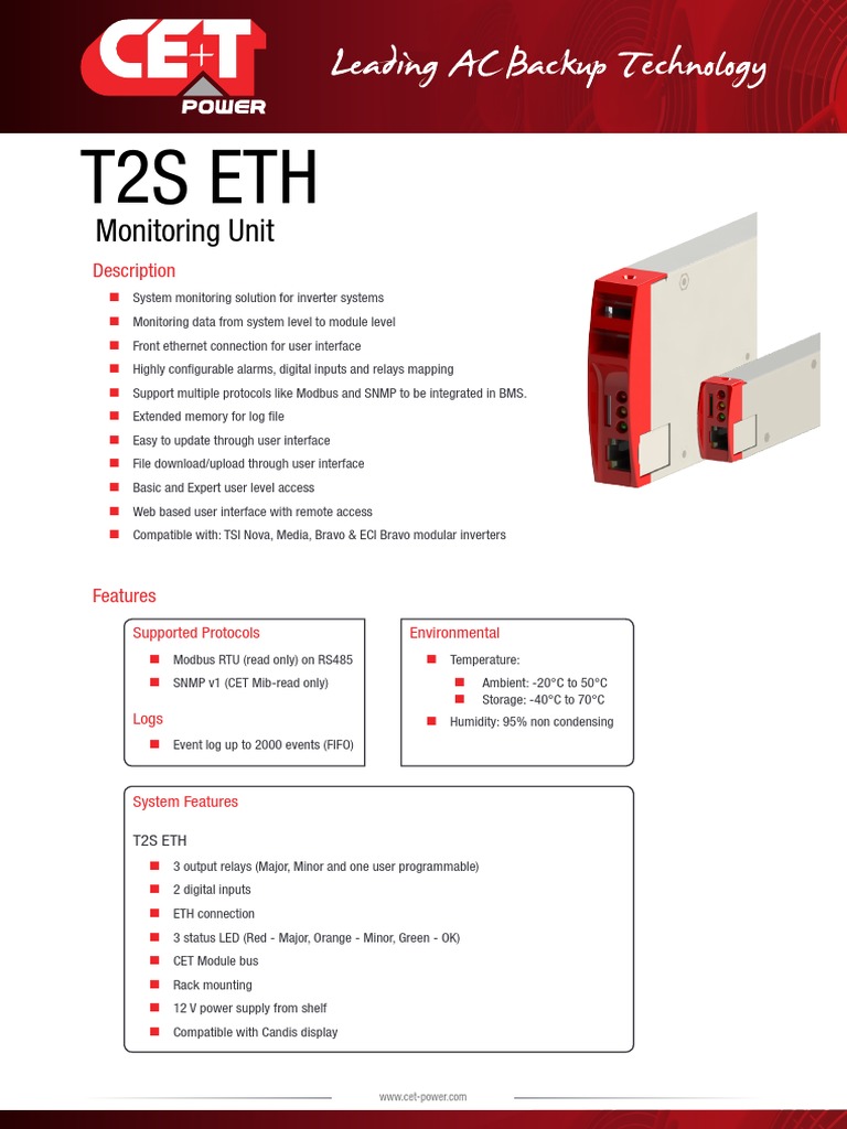 T2S Eth: Monitoring Unit | PDF | Information Technology ...