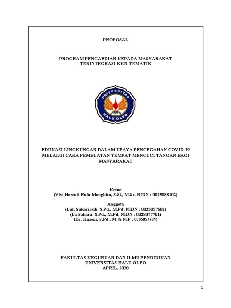 PROPOSAL KKN Tematik | PDF