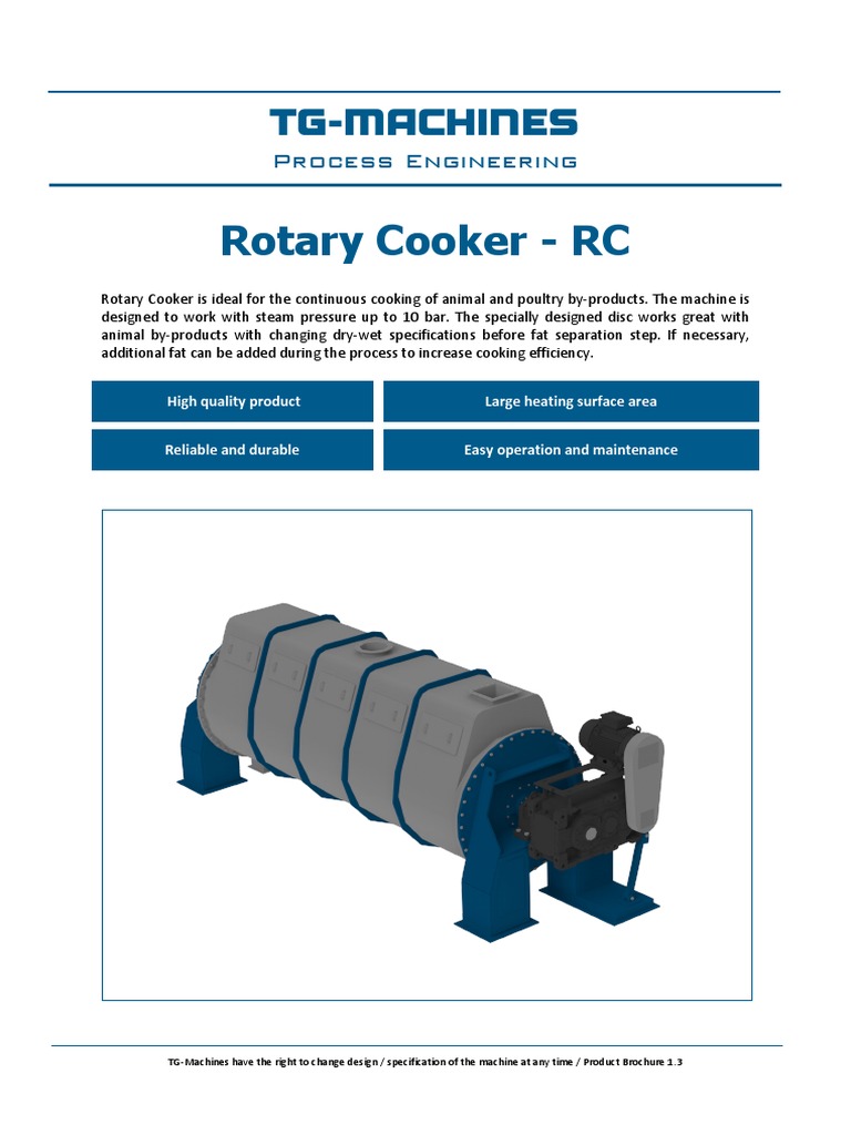 Rendering Rotary Cooker Ver. 1.3 | PDF | Steam | Mechanical Engineering