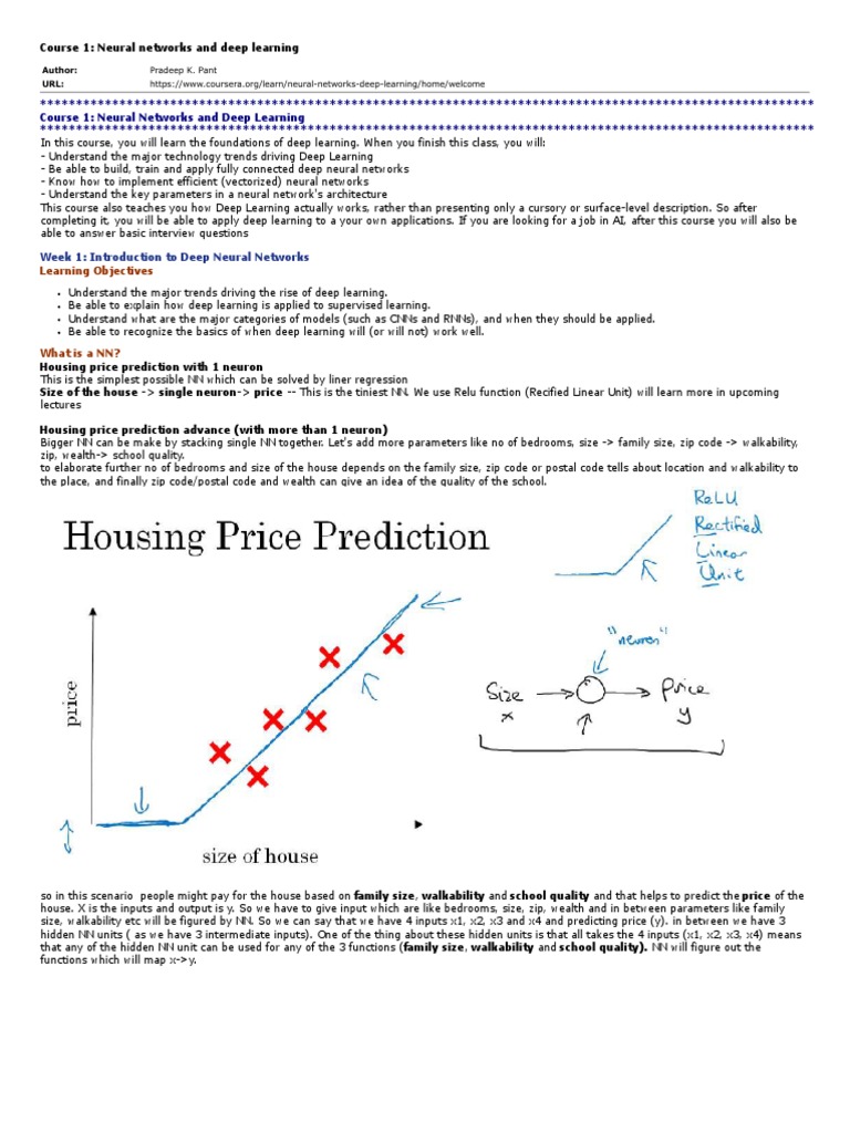 Deep Learning by AndrewNG Tutorial Notes | PDF | Artificial Neural ...