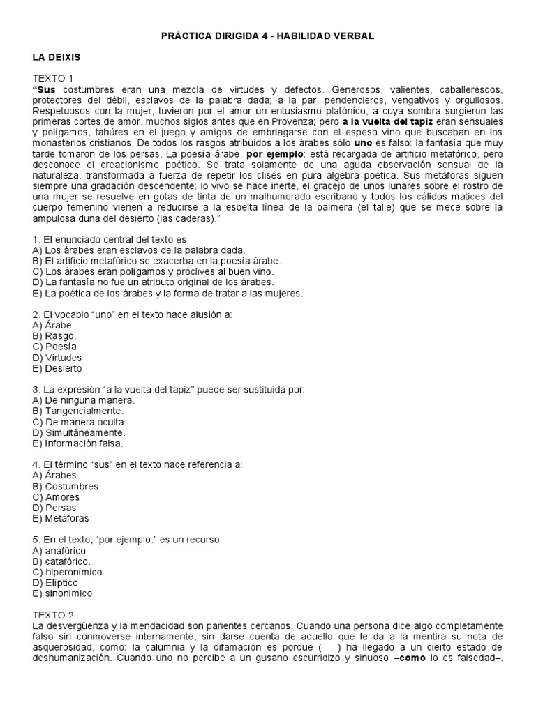 Práctica Dirigida 4 | PDF