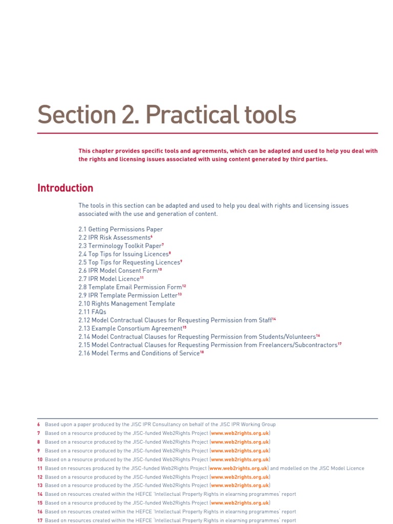 SCA's IPR Toolkit | PDF | Risk Management | Copyright Infringement