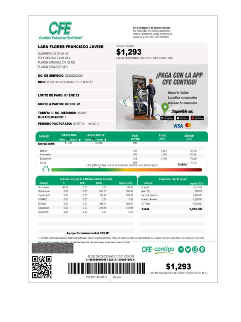 Comprobante de Domicilio Actual | PDF