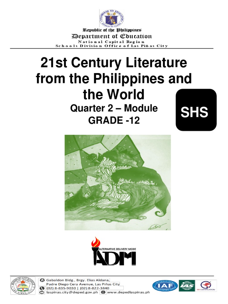 21st Century Literature From The Philippines and The World: Quarter 2 ...