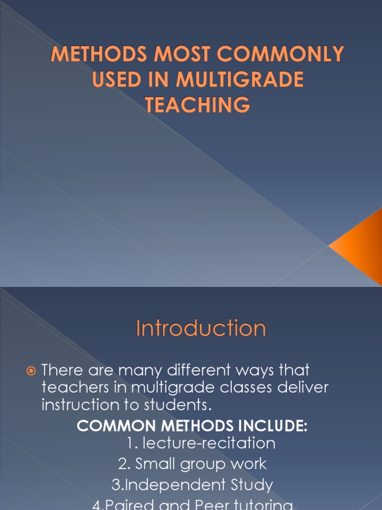 Multigrade Classroom Teaching Strategies | PDF | Classroom | Teachers