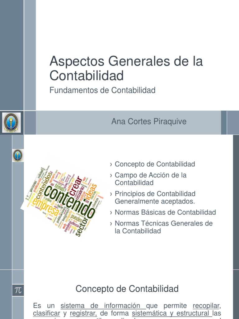 Aspectos Generales de La Contabilidad | PDF | Contabilidad | Business