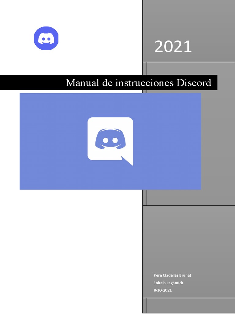 Manual de Instrucciones Discord | PDF | Chat en linea | Servidor ...