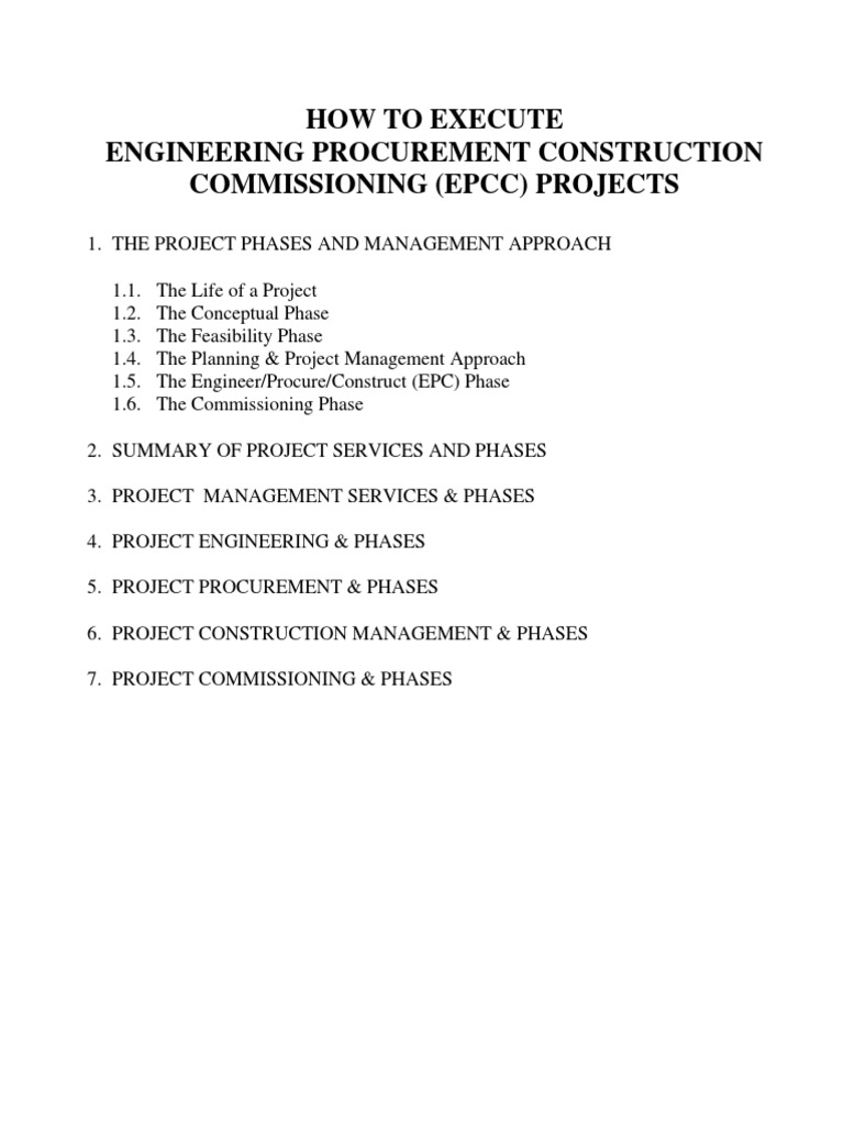 Executing Strategy For EPCC | PDF