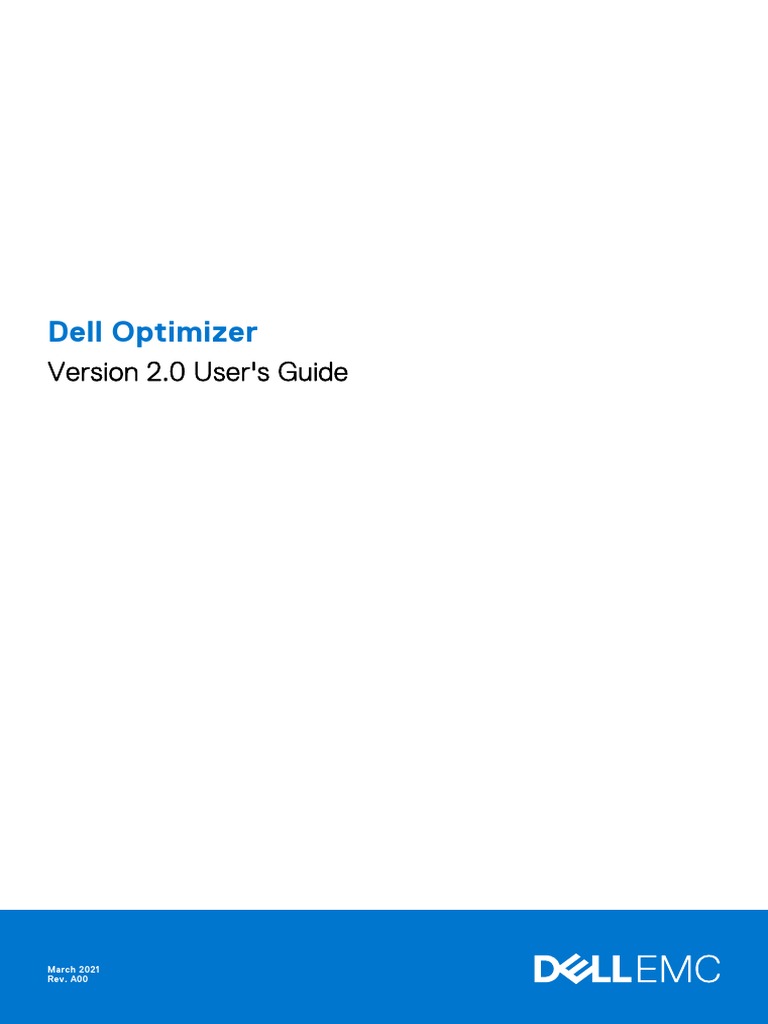 Dell Optimizer: Version 2.0 User's Guide | PDF | Command Line Interface ...