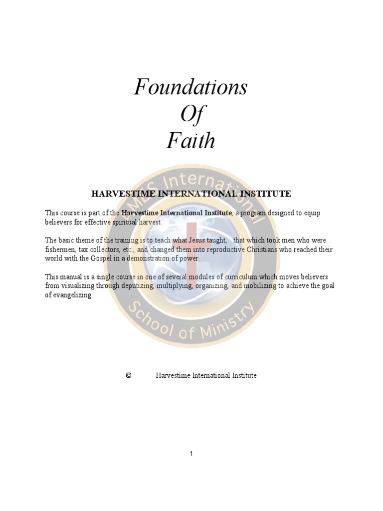 Foundations of Faith | PDF | Jesus | Christianity