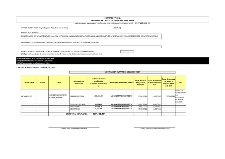 Formato 8C | PDF | Economias