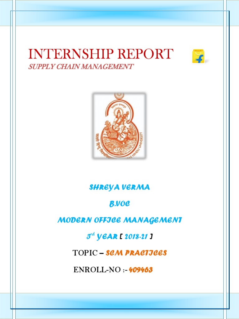 Internship Report: Supply Chain Management | PDF | E Commerce | Retail