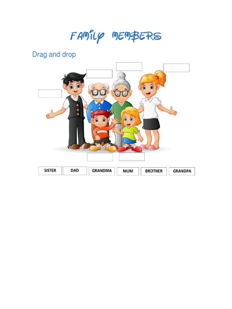 Family Members: Drag and Drop | PDF