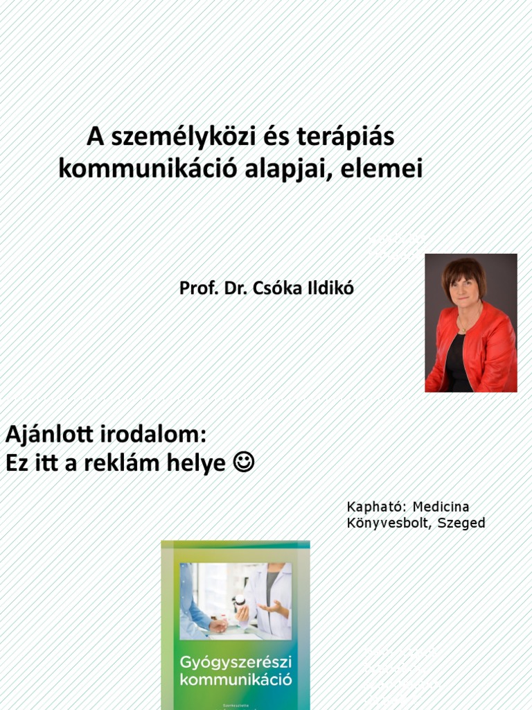 Csóka Ildikó - Kommunikació Alapok | PDF