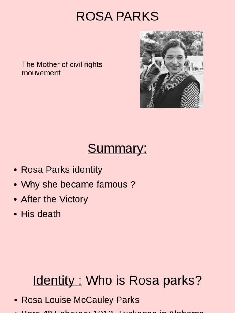 Rosa Parks: The Mother of Civil Rights Mouvement | PDF