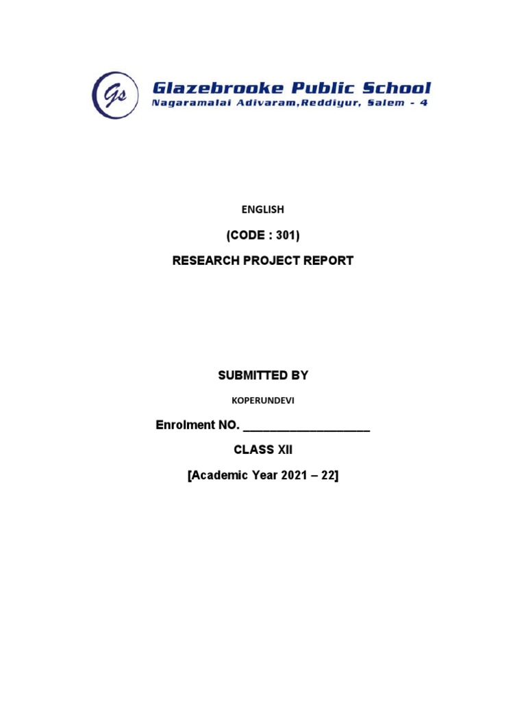 ENGLISH Cover Page | PDF