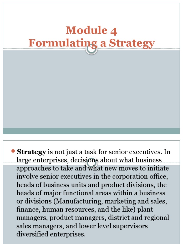 Module-4 Strategic Management | PDF | Strategic Management | Value (Ethics)