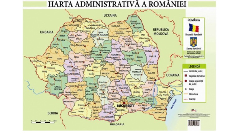 Harta Administrativa Romania | PDF