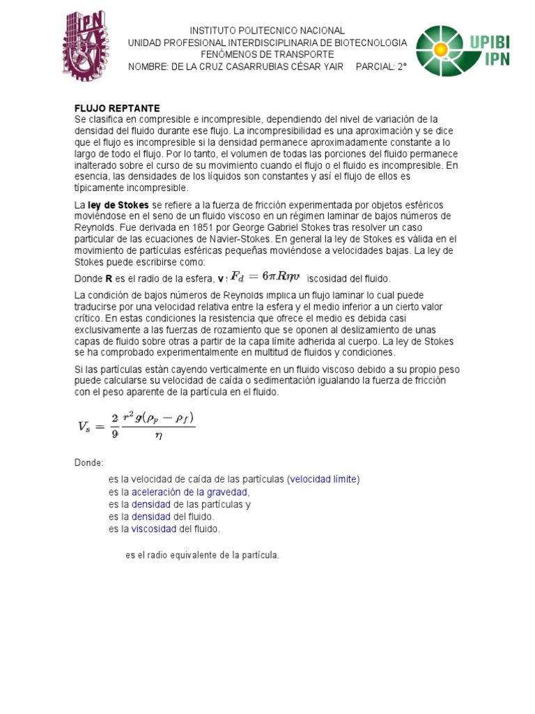 Flujo Reptante | PDF