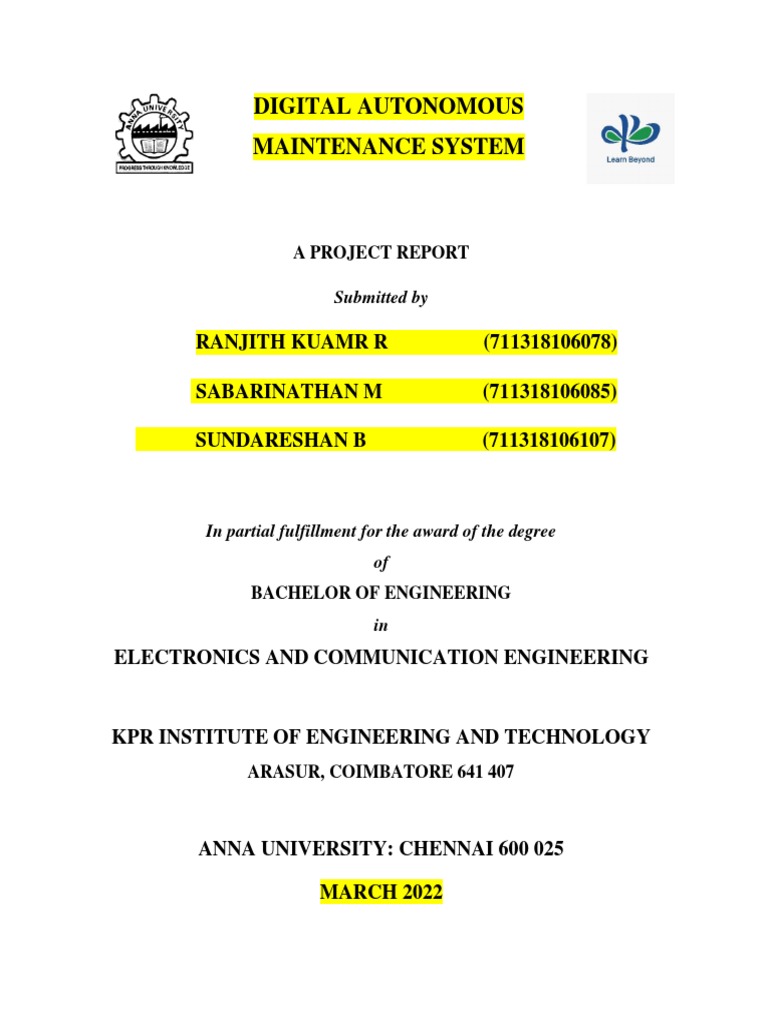IV ECE - FInal Project Report Sample | PDF | Databases | Microsoft Sql Server