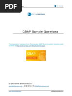 CBAP Exam Sample Questions | PDF | Use Case | Business Analysis