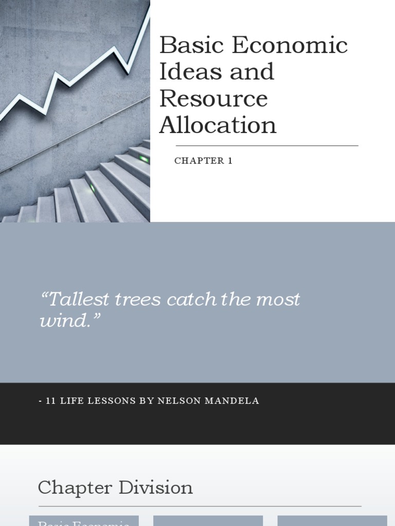 Chapter 1 (Basic Economic Ideas and Resource Allocation) | PDF | Labour ...