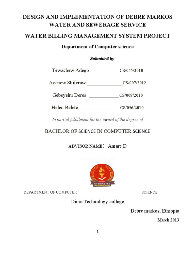 Water Billing Management System | PDF | Software Testing | Use Case