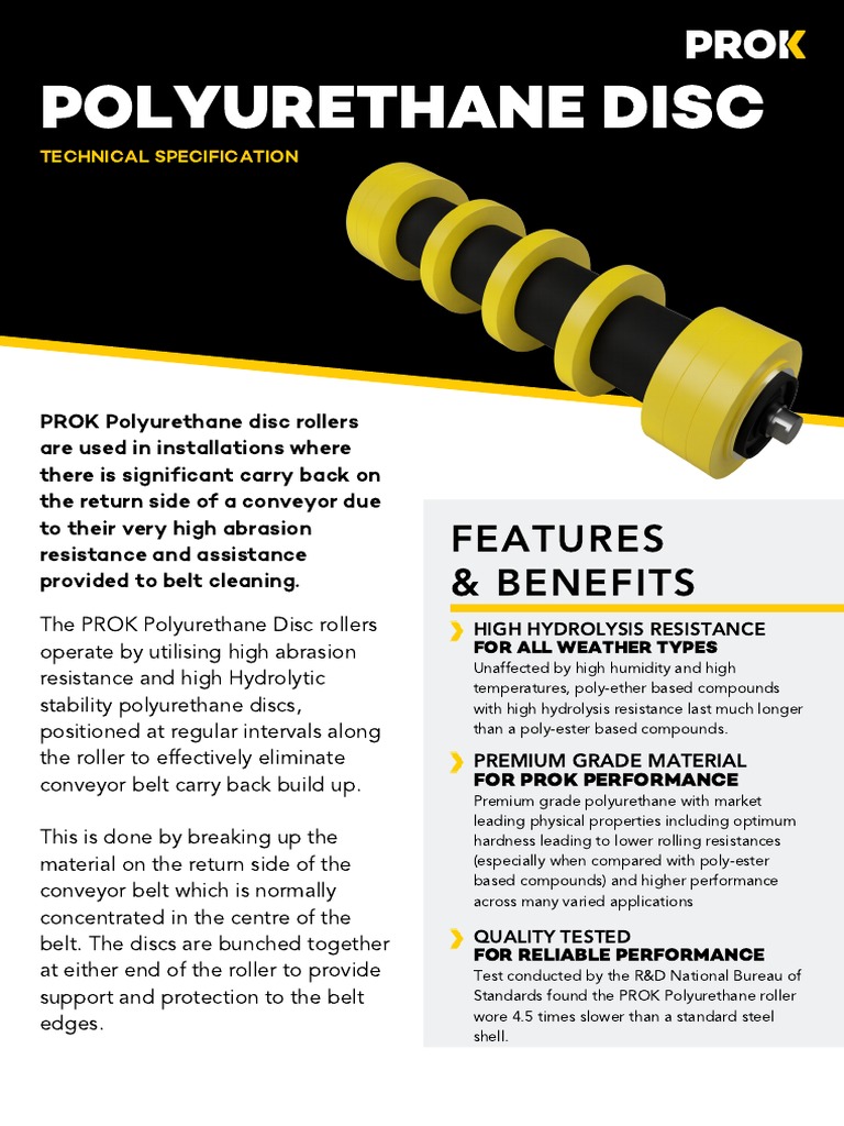 Polyurethane Disc: Features & Benefits | PDF | Belt (Mechanical ...