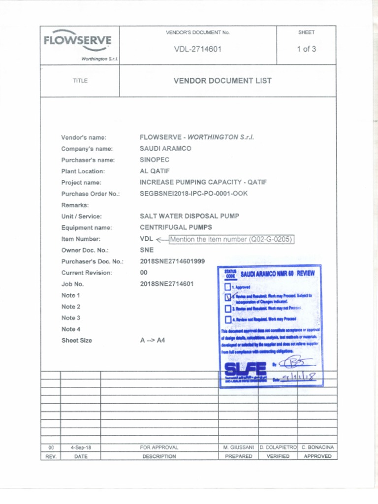 2018SNE2714601999 VDL Rev00 | PDF | Pump | Manufactured Goods