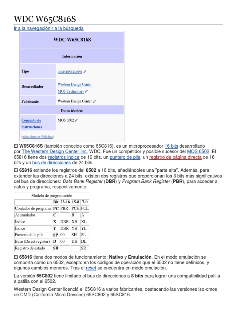 2 WDC W65C816S | PDF