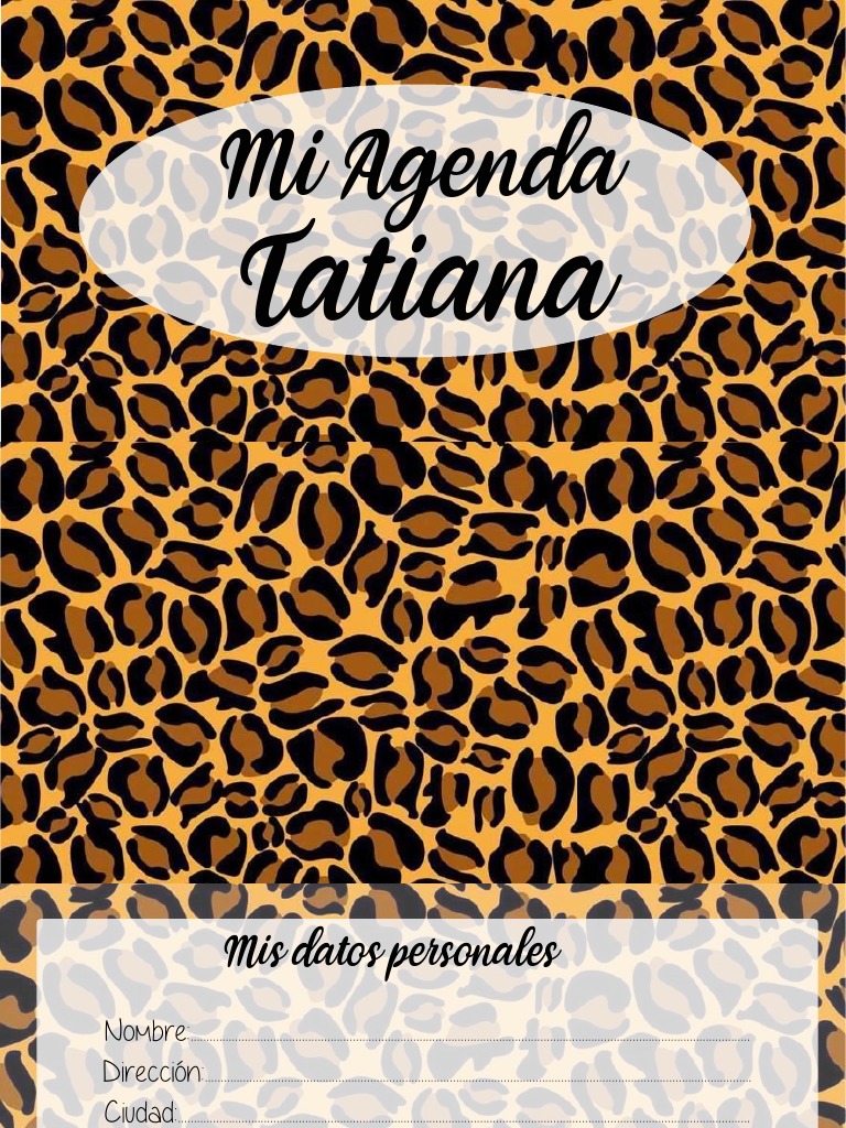 Agenda Animal Print Vrtical | PDF