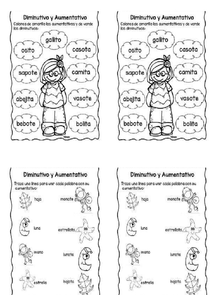 Aumentativos y Diminutivo1 | PDF