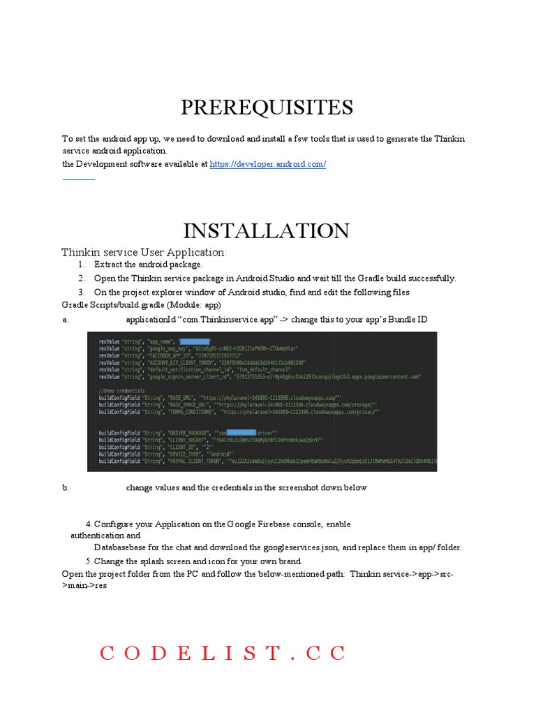 Android Documentation With Firebase | PDF | Android (Operating System ...