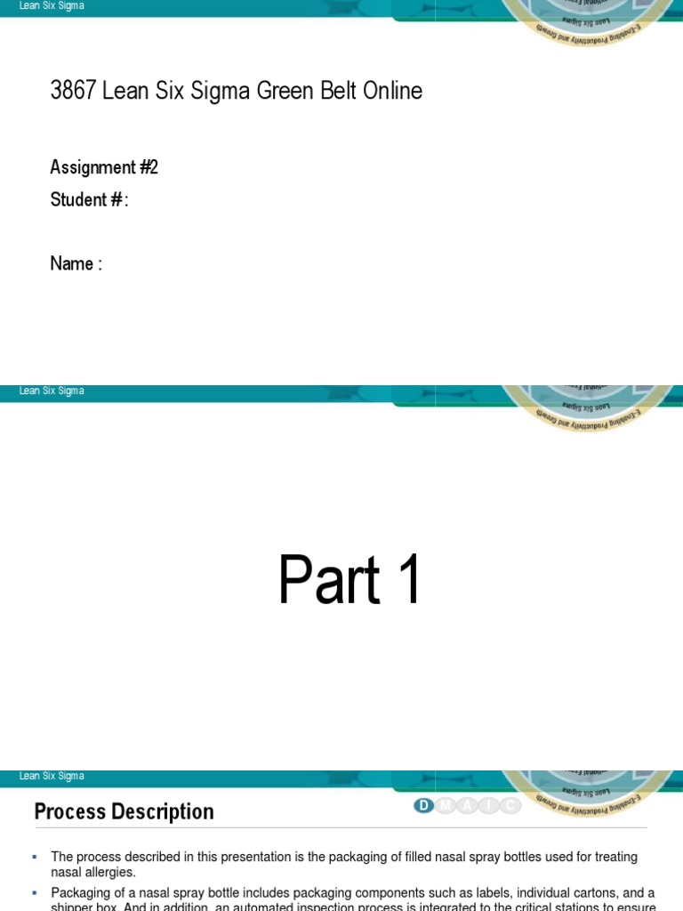 Example GB - Assignment 2 - Lean Six Sigma Green Belt-3 | PDF ...
