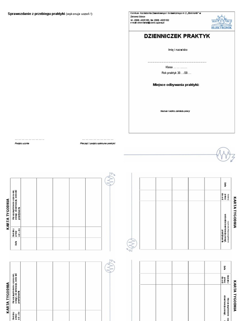 Dziennik Praktyk | PDF