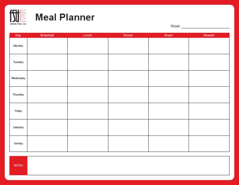 FSU Meal Planner | PDF
