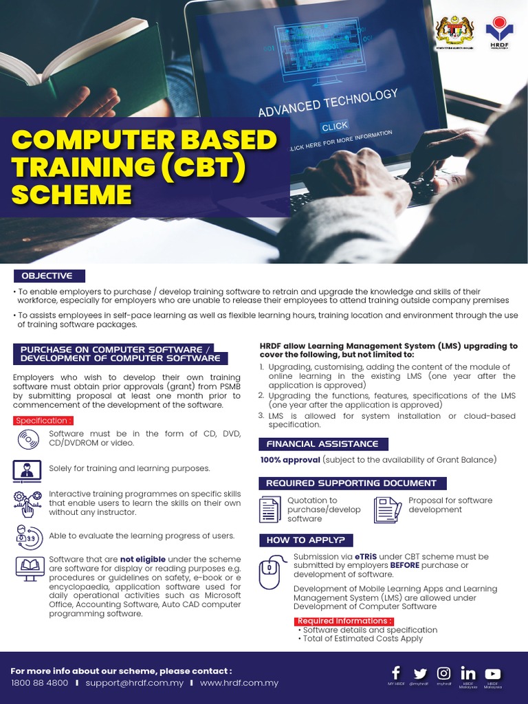 Computer Based Training (CBT) Scheme: Objective | PDF | Software | Educational Technology