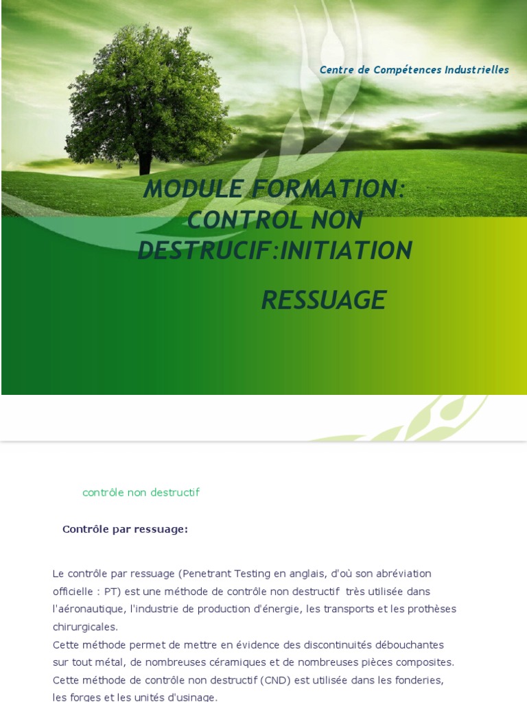 3 CND Ressuage | PDF | Matériaux | Chimie