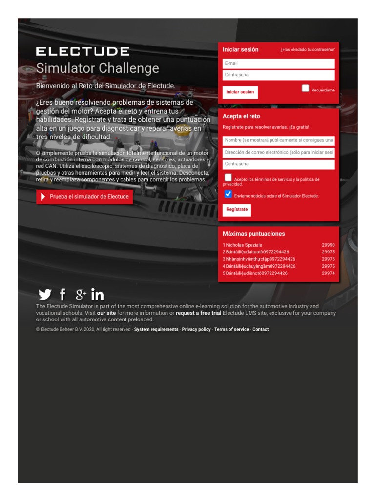 Electude Simulator Challenge | PDF