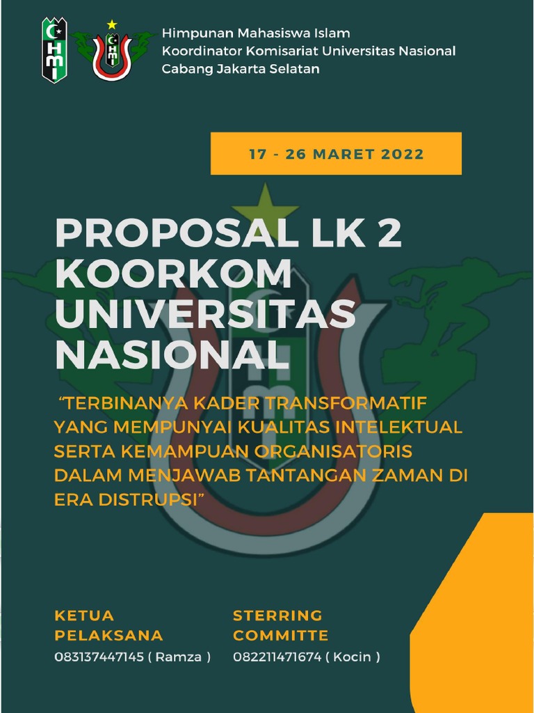 Proposal LK 2 Hmi Koorkom Unas | PDF
