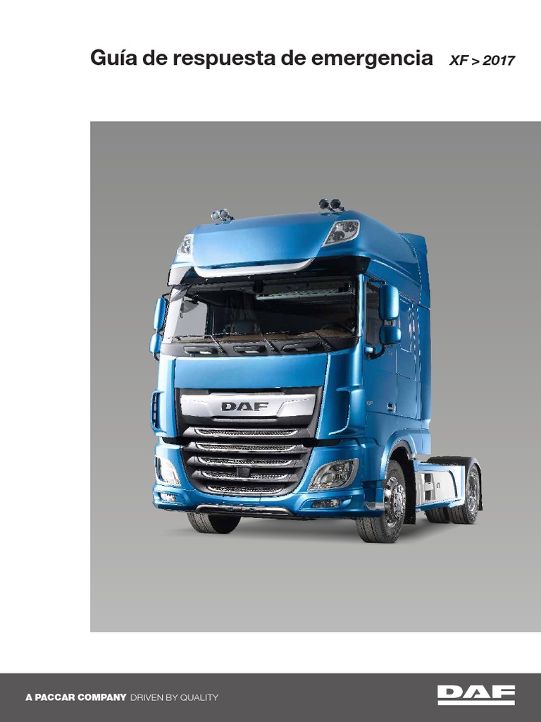 DAF XF Emergency Response Guide XF DW83215101 ES | PDF | Tecnología